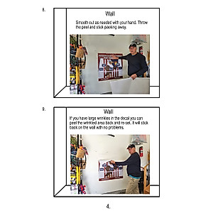 Pickleball Racquet Sport Wall Drill Target Decal - Peel and Stick Poster - A Dink Pad for Pickleball Training - Perfect Aids and Equipment - Be A Slam Master Today