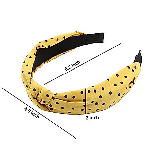 ACO-UINT Headbands for Women, 12 Pack Non-Slip Knotted Headbands with Soft Fabric, Wide Headbands for Summer Hair Accessories for Women Girls