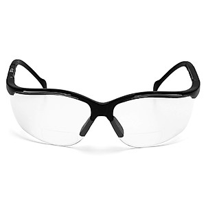Pyramex SB1810R25 Venture II Reader Safety Glass, 2.5 Diopter, Clear