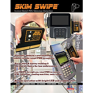 Skim Swipe card skimmer detector for POS retail terminals