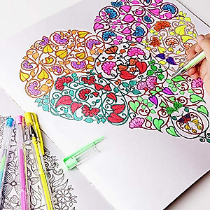 Gel Pens,Tanmit Gel Pens Set, 120 Colored Gel Pen plus 120 Refills for Adults Coloring Books, Drawing, Art Projects (No Duplicates)