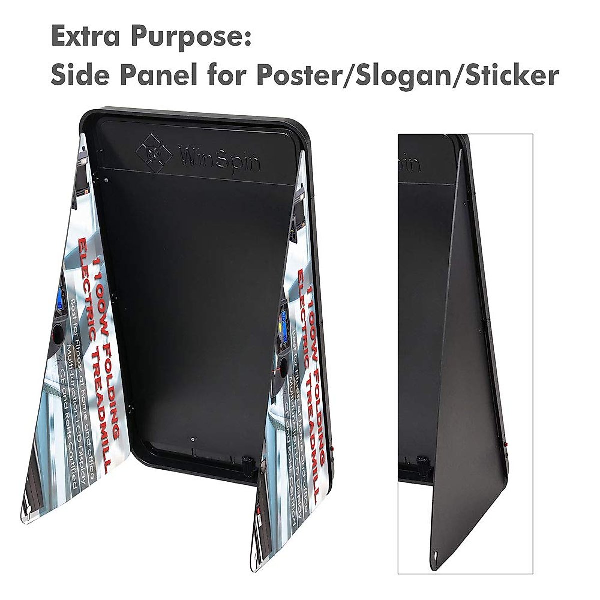 WinSpin 41"x25" Prize Drop Board Foldable Stand Disk Drop Board Game with 12 Playing Pucks for Carnival Tradeshow Party, (with Multi-Colored LED Light)
