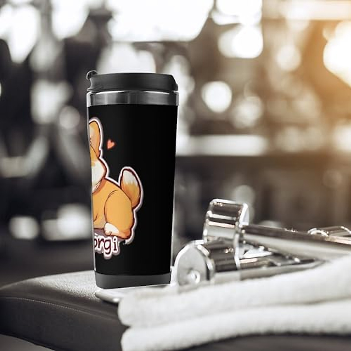 I Like Corgi Dog Travel Coffee Mug Reusable Insulated Drinking Cup with Lid for Home Outdoor Works 13 Oz