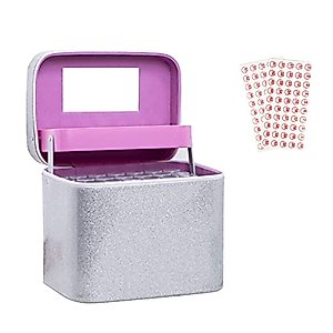 Diamond Painting Storage Container with 126 Bottles, Glitter Box 5D Diamond Painting Accessories for Beads Studs