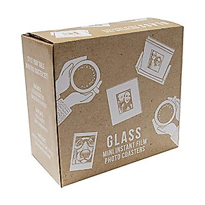 Glass Coaster Set for Mini Instax Film