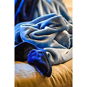 Dormitory 101 UNC Chapel Hill Tar Heels Premium Quality Plush Fleece Blanket - X Large 60"X80". Fits Queen or Twin XL Bedding. Great Gifts