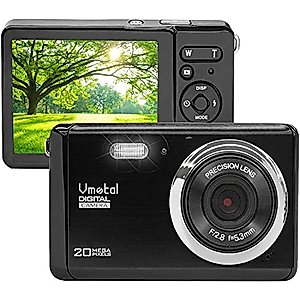 Digital Camera, FHD 1080P Digital Camera for Kids Video Camera 8X Digital Zoom, Compact Point and Shoot Camera Portable Small Camera for Teens Students Boys Girls Seniors(Black)