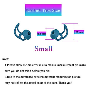 WKYMY Earbud Pads Replacement Silicone Ear bud Tips Eartips Compatible with Bose Quietcomfort and Sport Headphone Rubber Tips Earbud Covers Small 3 Pairs