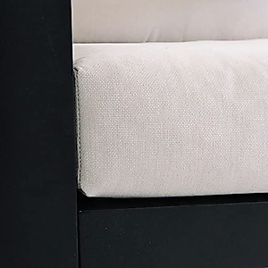 Quality Outdoor Living Monterey 4-Piece Outdoor Deep Seating Conversation Set, Black