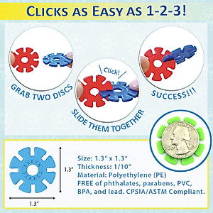 Brain Flakes 2500 Piece Build 'n' Build Kit - A Creative and Educational Alternative to Building Blocks - Wheel Pieces and Special Parts Included - A Great Stem Toy for Both Boys and Girls