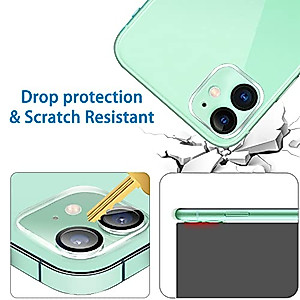 Dengduoduo 【3 Pack】 Camera Lens Protector for iPhone 11 & iPhone 12 Mini, Ultra HD, Tempered Glass, 9H Hardness, Anti-Scratch, Case Friendly, Easy to Install [No Affect on Night Shots]