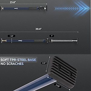 XINQIAO Adjustable Support Pole, Premium Steel Support Rod with 154 LB Capacity, Ideal for Cabinet Installing, 3rd Hand Support System, Cabinet Jacks Cargo Bars Drywalls, 27.6 IN to 45.3 IN, 2 PCS