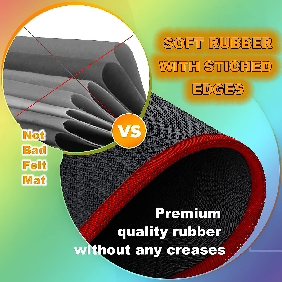 Rubber Jigsaw Puzzle Mat Roll Up Saver Pad Storage Up to 1500 Pieces 46" x 26" Portable Non-Slip Smooth Polyester Top Rubber Bottom Foam Rolling Tube with Storage Bag, 3 Hook & Loop Fastener Straps