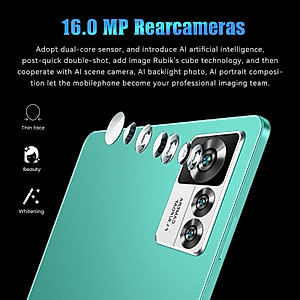 Tangxi 10.1 Inch FHDTablet with Keyboard and Case, 8GB RAM 256GB ROM, Dual Camera, 2 Card Slots (US Plug)