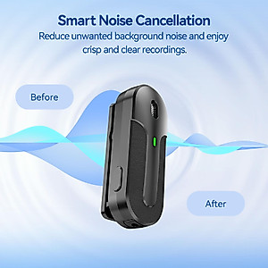 MAXTOP Wireless Lavalier Microphones for iPhone, Android, and Camera- 2.4G Video Recording Mic for Interview, Vlog, YouTube, TikTok