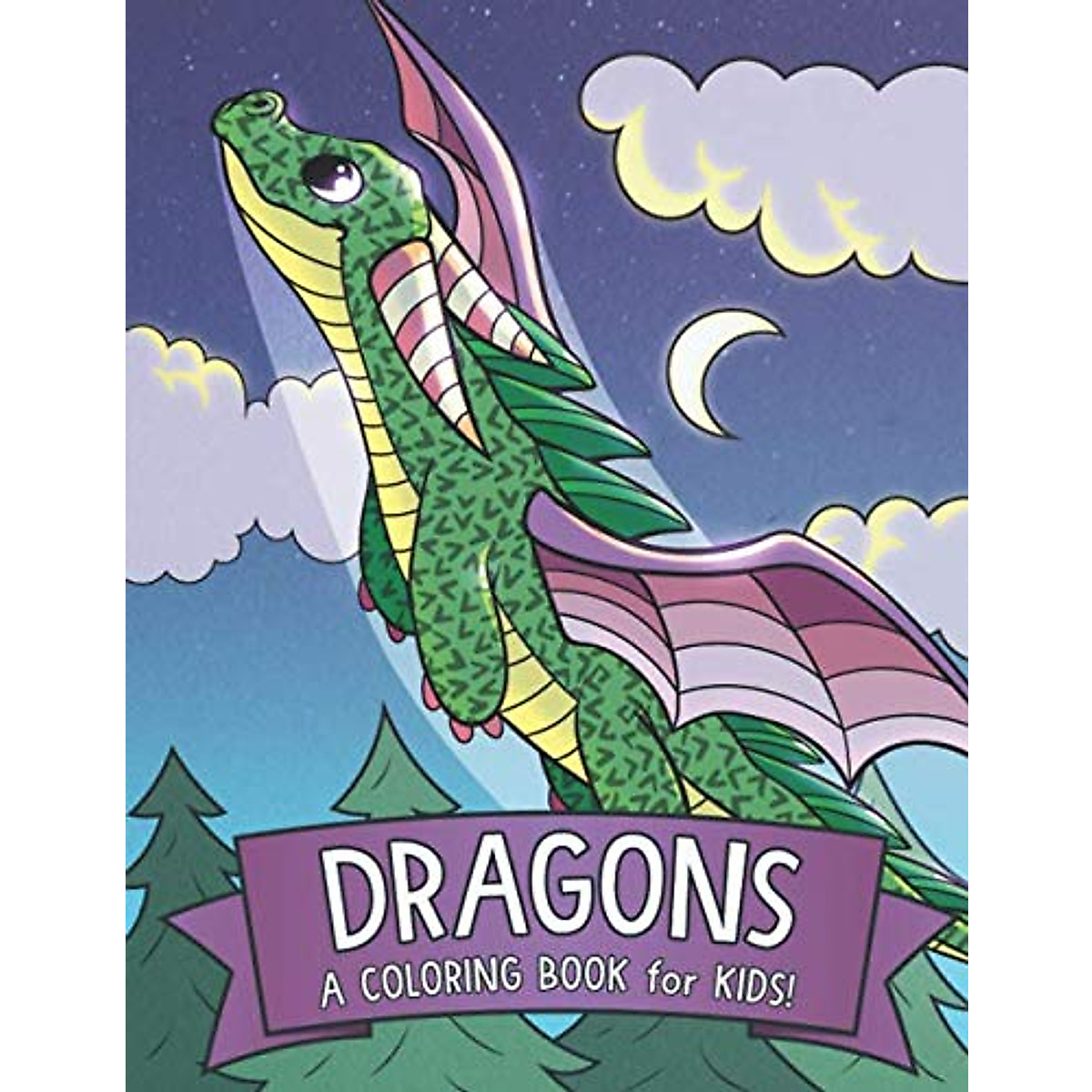 Dragons: A Coloring Book for Kids!