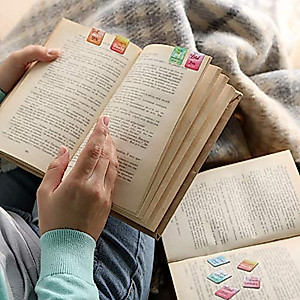 Dianelhall 96 Pieces Inspirational Magnetic Bookmarks Magnet Page Markers Motivational Page Clips Positive Magnetic Book Marker for Students Teachers School Home Office Supplies,16 Styles