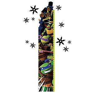 Oliver's Labels Growth Chart for Kids - Cute Personalized Wall Sticker - Ruler for Child Size - Height Measurement Decal for Kids - Decor for Boys & Girls (Teenage Mutant Ninja Turtles™)
