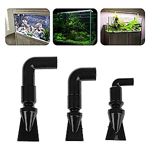 MiOYOOW 3PCS Aquarium Pump Duckbill Nozzle, 360° Adjustable Water Return Outlet Nozzle for Aquariums Fish Tanks