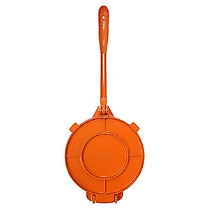 IMUSA USA Aluminum Tortilla Press 8-Inch, Orange