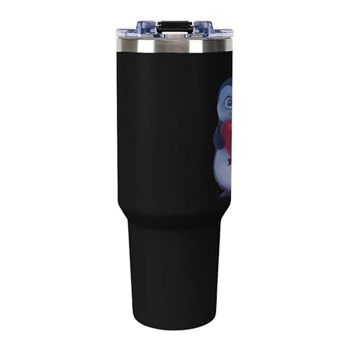 Penguin Lover Bird 40 Oz Car Cup Stainless Steel Travel Mug Leak-Proof Insulated Tumbler with Handle Deep Blue-style