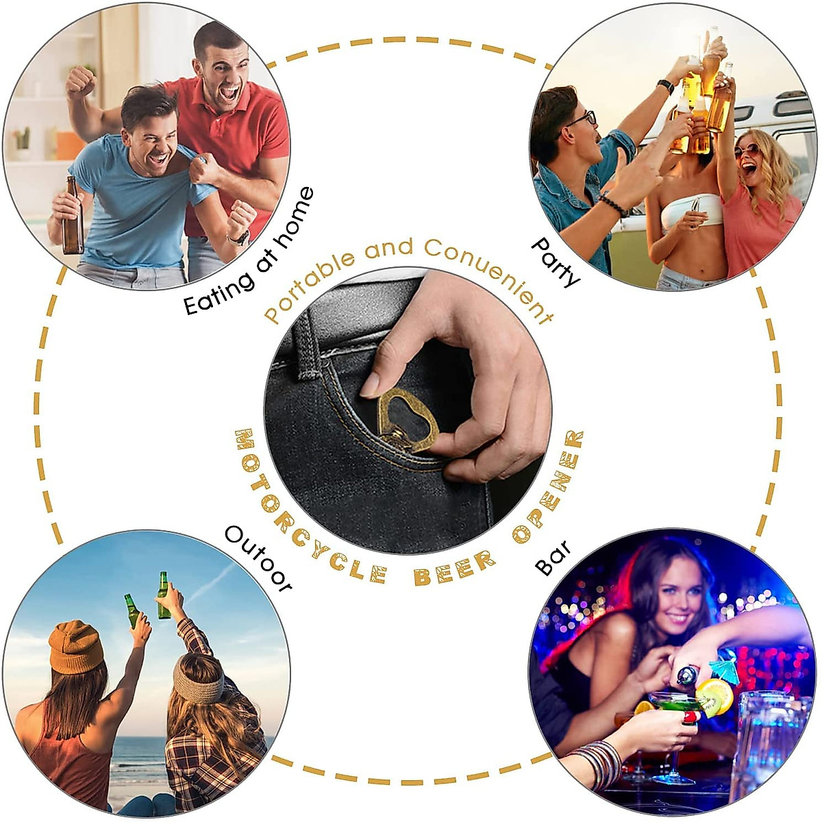 Motorcycle Bottle Opener Beer Gifts for Men Fathers Day Gift Christmas Presents Valentines Day Gifts for HimMotorcycle Lover Accessories