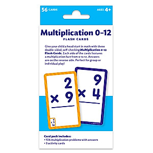 Flash Cards: Multiplication 0 - 12