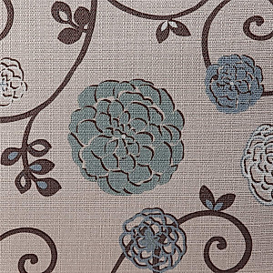 Family Life Modern Polyester Upholstered Print Fabric Armless Accent Chair Set of 2, Rivoli Slipper Chair for Living Room