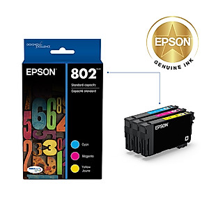 EPSON T802 DURABrite Ultra -Ink Standard Capacity Color Combo Pack (T802520-S) for select Epson WorkForce Pro Printers