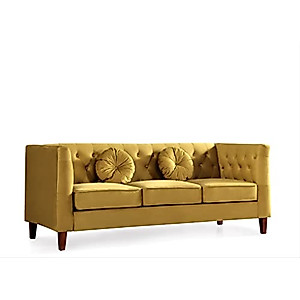 US Pride Furniture S5688N-S5694N Sofas, Mastard Yelloe