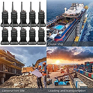 Retevis RT48 Walkie Talkie Waterproof,Walkie Talkies for Adults,Long Range,Rugged,Portable FRS Two-Way Radios for Commercial Construction (10 Pack)