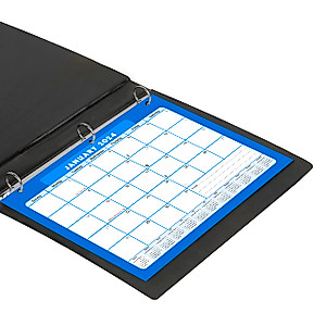 2024 Calendar 12 Months Student Calendar/Planner for 3-Ring Binder, Desk, or Wall -v006