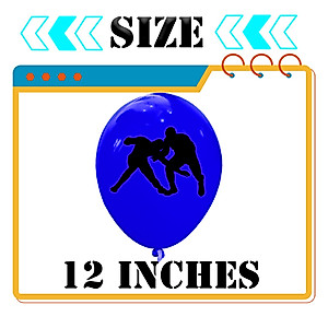 Atsmoicy 50 Pieces Wrestling Balloon Wrestling Match Themed Baby Shower Birthday Party Supplies Decorations Favors Balloon