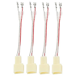 RED WOLF Car Door Speaker Wiring Harness Adapter Connector Plug Replacement for 2000-2019 Toyota Camry 4Runner Tacoma RAV4 Scion, Subaru 2012-2019, Mitsubishi 2002-2020 4PC
