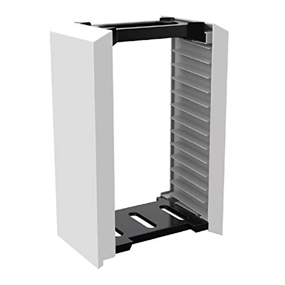 DERCLIVE Game Disc Box Storage Rack 12 Games Disc Holder Storage Shelf for PS5 Game Discs