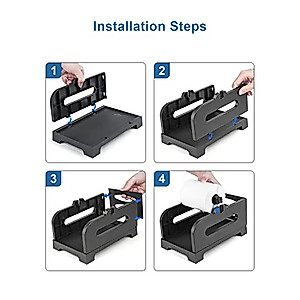 POLONO Label Printer, PL420 4x6 Thermal Printer, High-Speed Shipping Label Printer, Commercial Direct Thermal Printer, Label Holder, Thermal Label Holder for Fan-Fold and Roll Labels