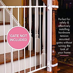 EZ-Fit: Baby Gate Walk Thru Adapter Kit for Stairs + Child and Pet Safety - Protect Banisters + Walls (Single Pack, 36 Inch)