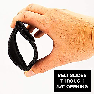 LINE2design Latex Glove Pouch Black - Police - Firefighter - EMS - EMT - Paramedic Medical 2 Pair of Gloves Holder