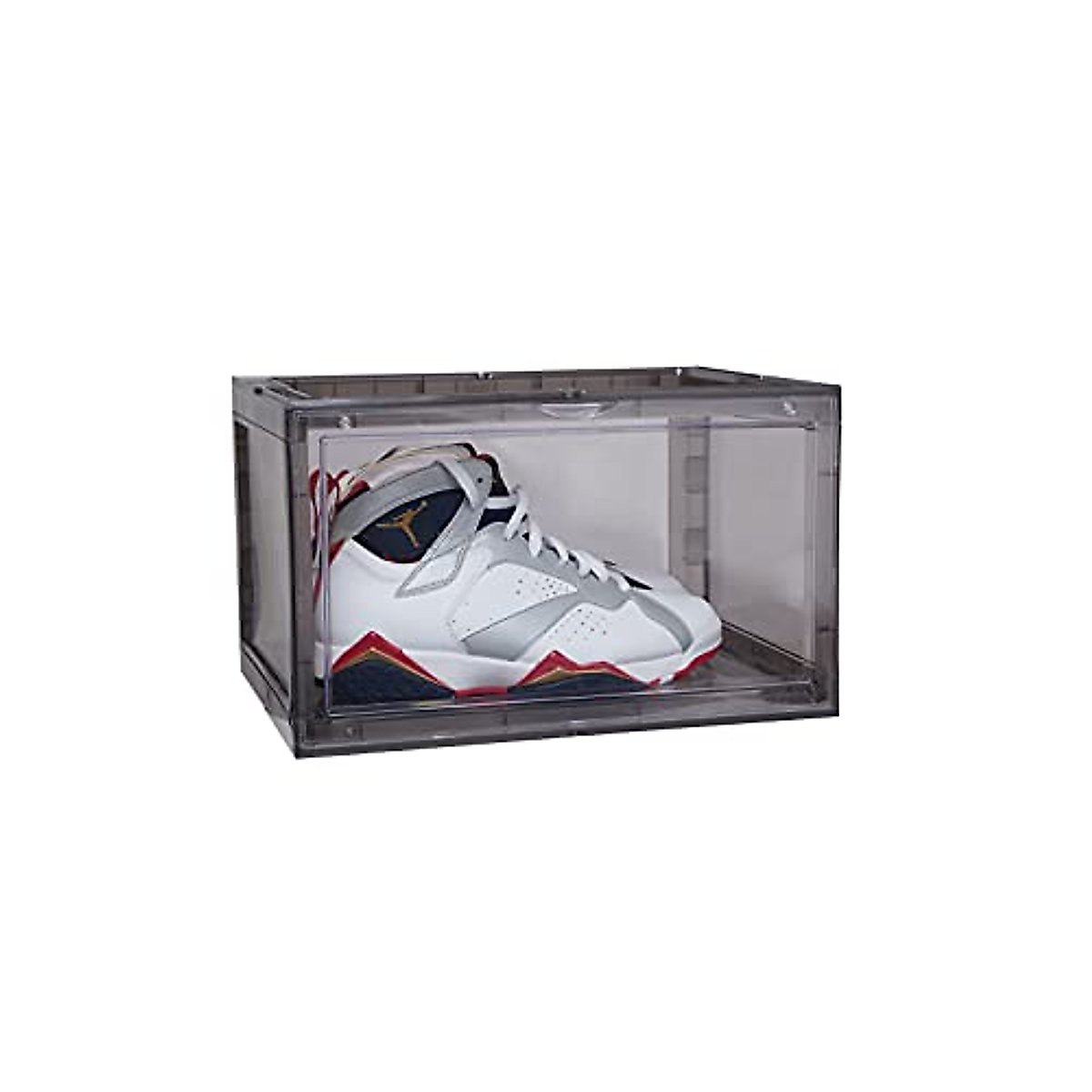YOUNGBOX 3 Pack, Shoe Boxes clear plastic stackable, with lids stackable, Side Open, Shoe Storage Boxes, Shoe Organizer Containers, Sneaker Display, suitable for the storage of cosmetics, toys and books