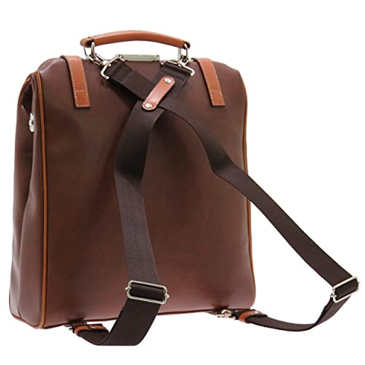 Kiwada Patrick Vertical Dulles Backpack, Business Bag, With Folding Bag, Men's, Red Brown