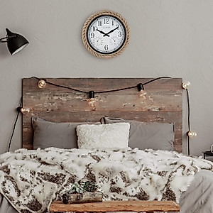 La Crosse Clock 433-3836 14-inch Rowan Indoor/Outdoor Rope Analog Quartz Wall Clock