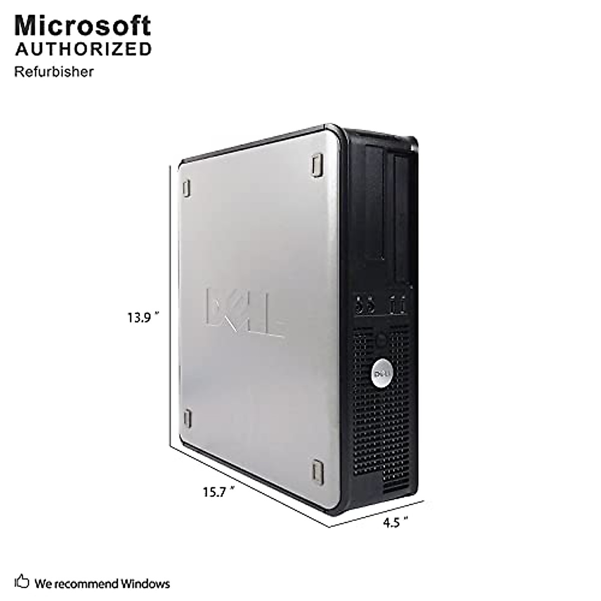 DELL Optiplex Desktop with 22in LCD Monitor (Core 2 Duo 3.0Ghz, 8GB RAM, 1TB HDD, Windows 10), Black (Renewed)