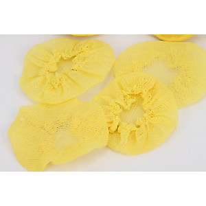 DeRoyal Lemon Wedge Stretch Wrap, Fine Woven Cotton, Washable, Yellow, 100-Count