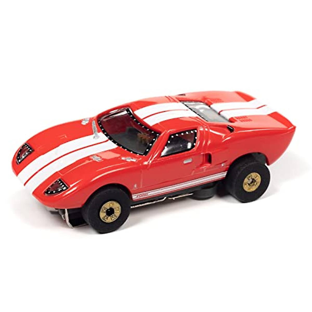 Auto World Thunderjet 1966 Ford GT40 (red) HO Scale Slot Car