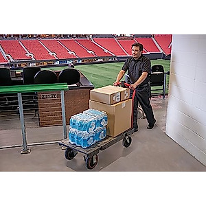 Rubbermaid Commercial Products Platform Truck Motorized Kit, Medium Size, 24"x48", for Moving Heavy Loads in Industrial/Commercial/Warehouse Environments