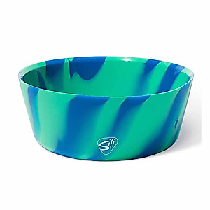Silipint Squeeze-a-Bowl Silicone Bowl Set, Flexible and Unbreakable Bowls, Microwave-, Dishwasher-, and Freezer-Safe Bowls for Indoor and Outdoor Use, Headwaters & Deep Pool, Set of 2