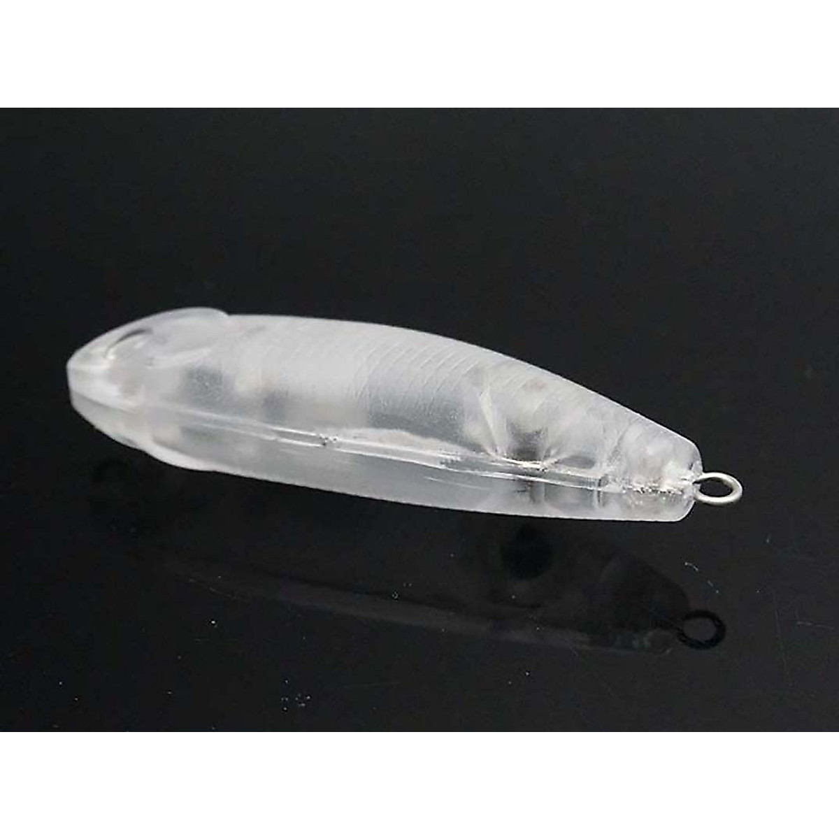 10PCS Unpainted 5.6cm 4g Pencilbait Popper lipless Blanks with Free 3D Fishing Eye Crankbait Baits Simulation Blank Body Clear Hard Clear Minnowbait Topwater Freshwater DIY Lure kit 8324