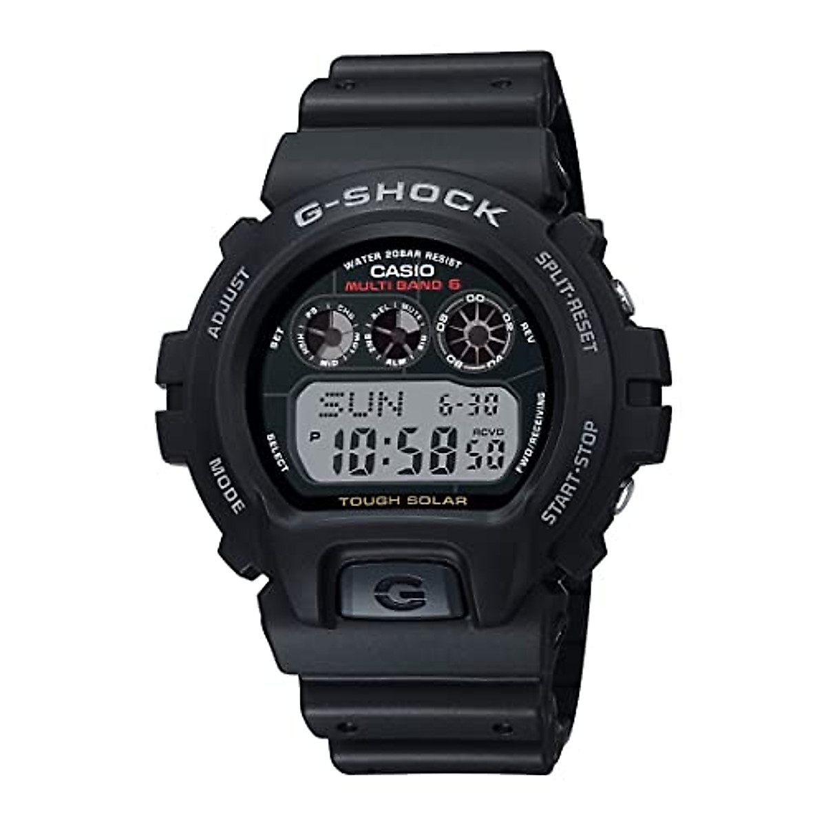 Casio G-Shock GW6900-1 Men's Tough Solar Black Resin Sport Watch