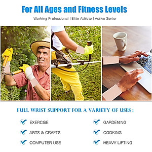 ATENTO 4 PCS Compression Wrist Sleeve | Compression Wrist Brace | Wrist Support Elastic Wristbands Sleeves | Improve and Recovery for Wrist Swelling, Soreness, Tendonitis, Carpal Tunnel and Sprained for Men and Women Sports (Medium, Beige)