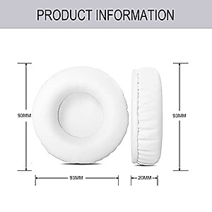 Aiivioll Replacement Ear Pads Compatible with SYNCHROS E50BT E50 S500 S700 Wireless EarPads Headphones Ear Pads Protein PU Leather Ear Pads Repair Parts (White)